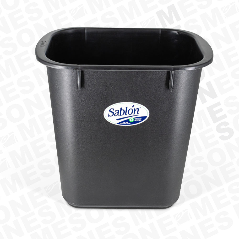 Sablón Cesto Rectangular color Negro / 1 pieza 08015 – Bodega de Papel Mesones | Tienda en Línea