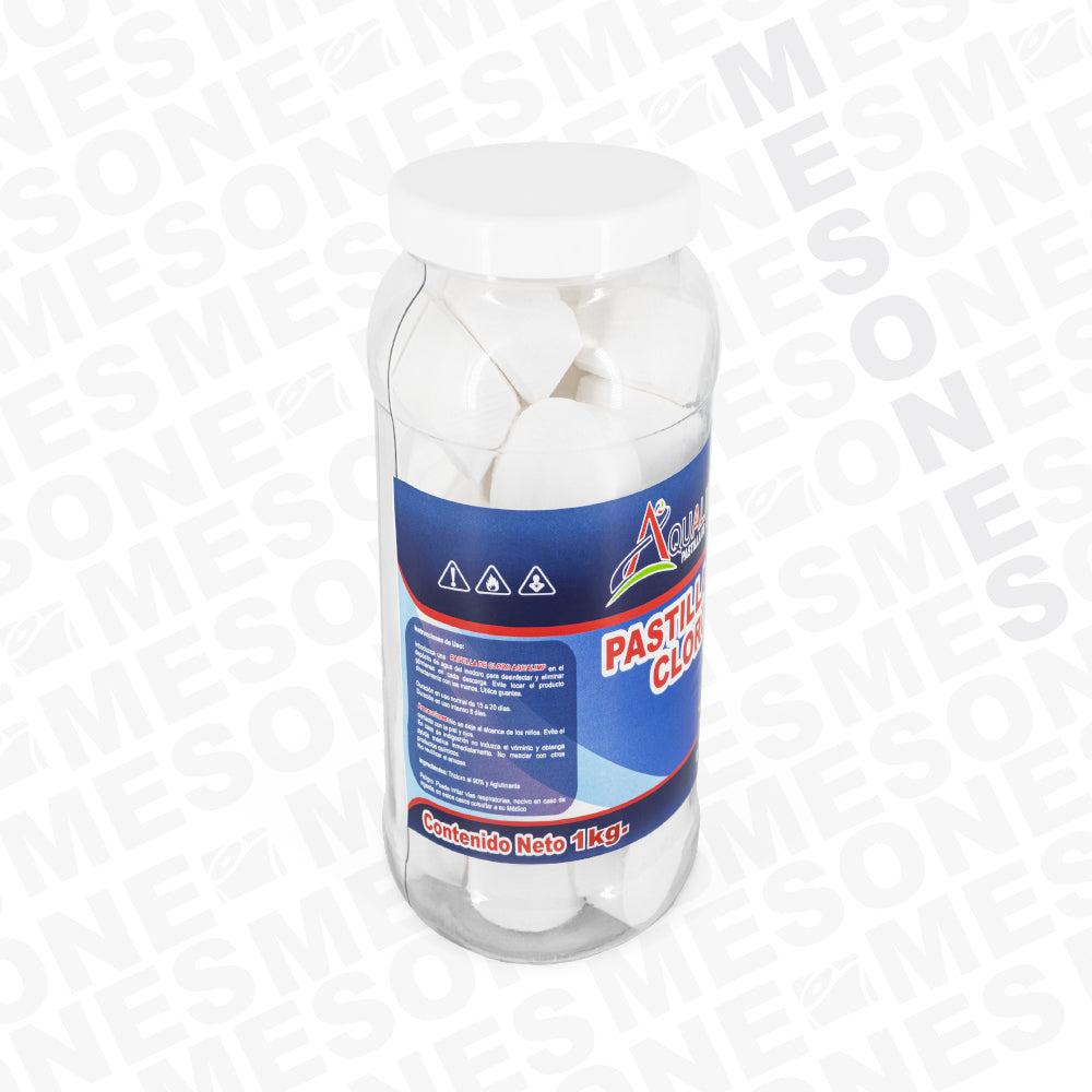 Aqualimp Pastilla de Cloro 1 Kg | 28522 – Bodega de Papel Mesones ...