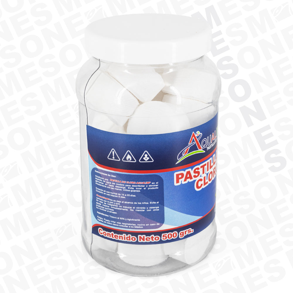 Aqualimp Pastilla de Cloro 500 g | 28539 – Bodega de Papel Mesones ...