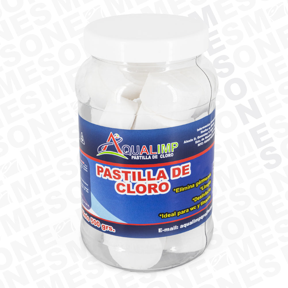 Aqualimp Pastilla de Cloro 500 g | 28539 – Bodega de Papel Mesones ...