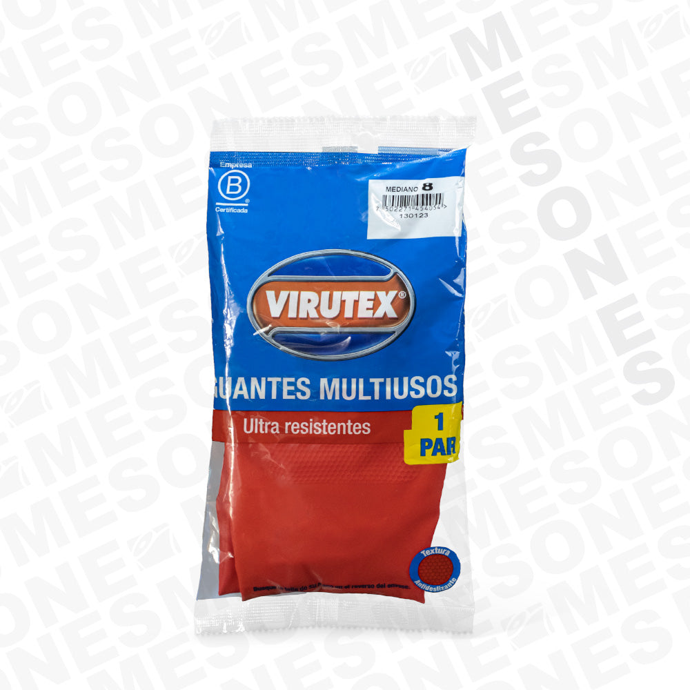 Virutex Guantes Multiusos Rojo #8 | 7145405 – Bodega de Papel Mesones ...
