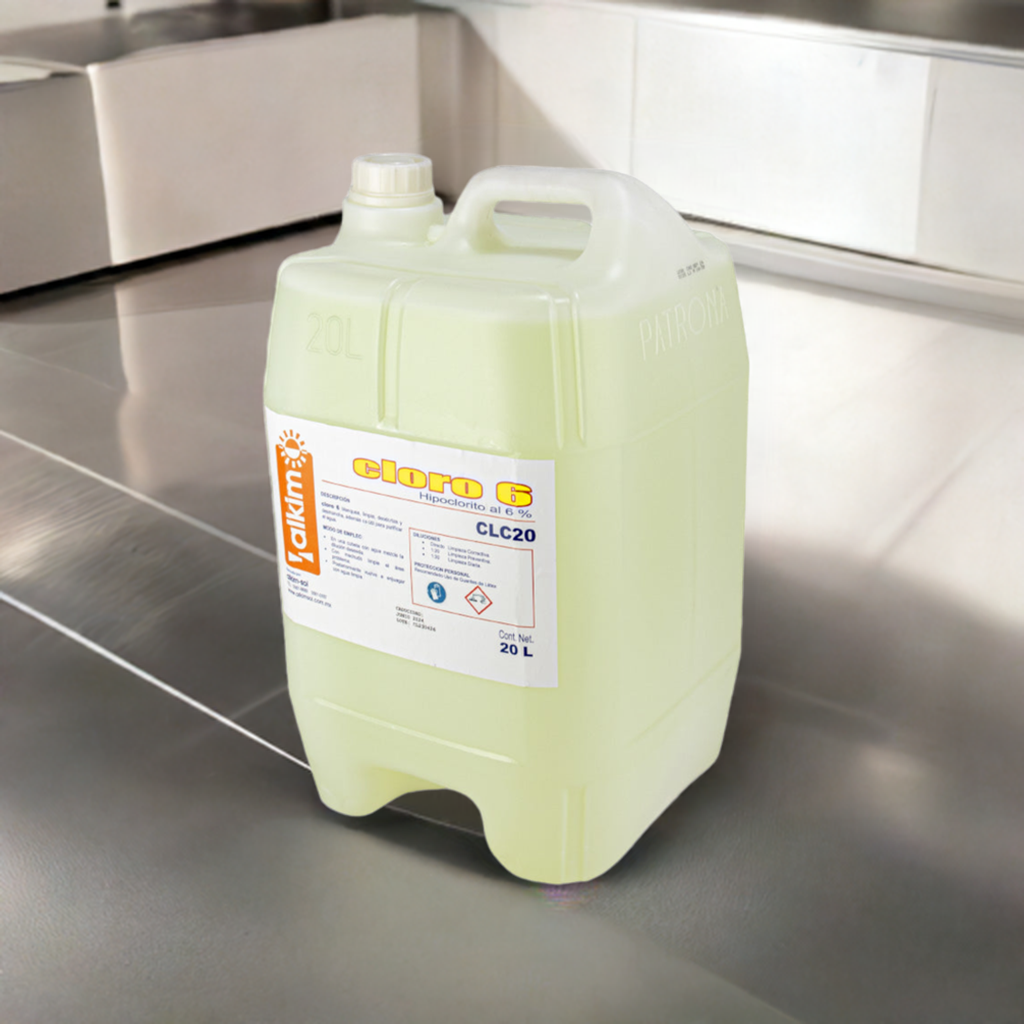 Cloro Alkim 6% - Porrón de 20 Litros – Bodega de Papel Mesones | Tienda ...